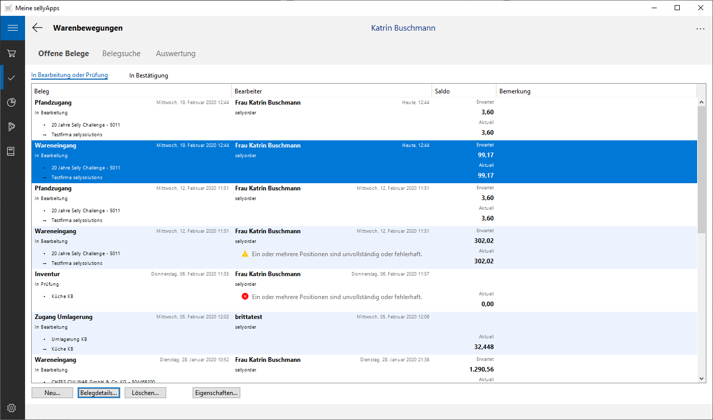 selly.biz | Hilfe Belegcenter